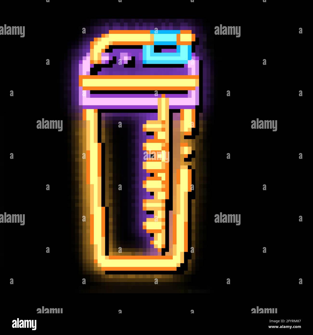 Sport Cup Equipment Shaker neon glow icon illustration Stock Vector ...