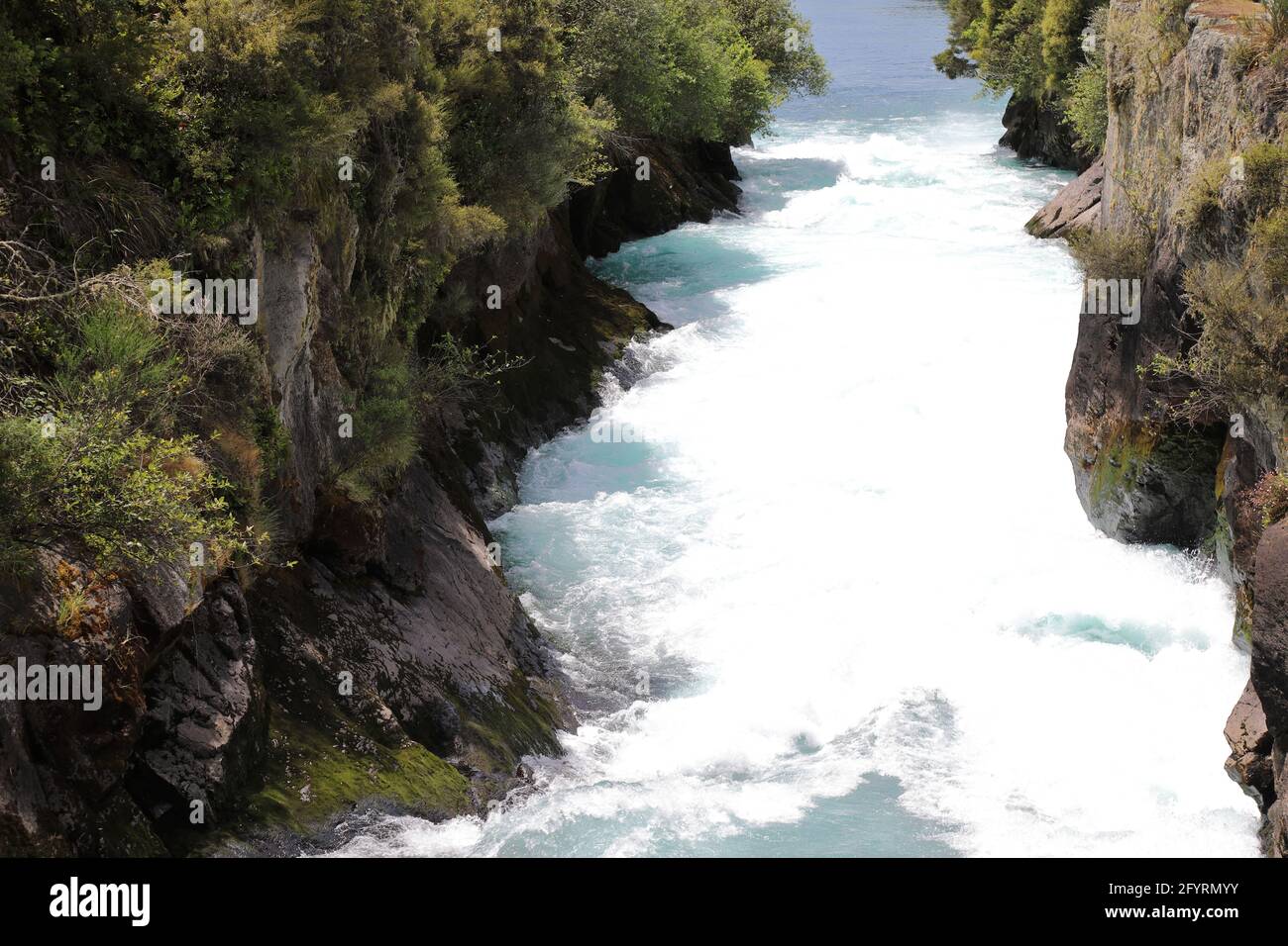 Huka Wasserfall / Huka Falls Stock Photo - Alamy