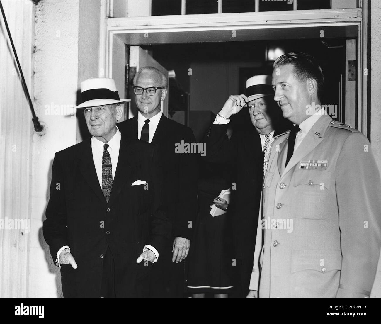 General Douglas MacArthur departs the White House following a meeting ...