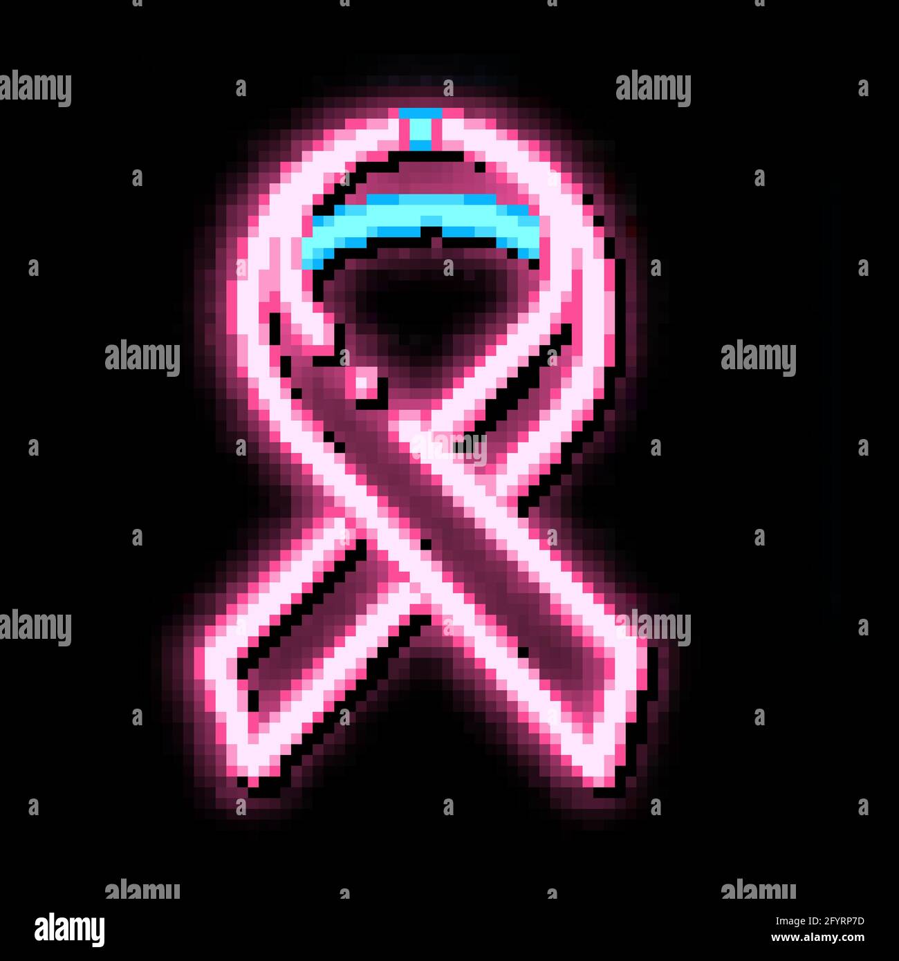 Volunteers Support Aid Sign neon glow icon illustration Stock Vector ...