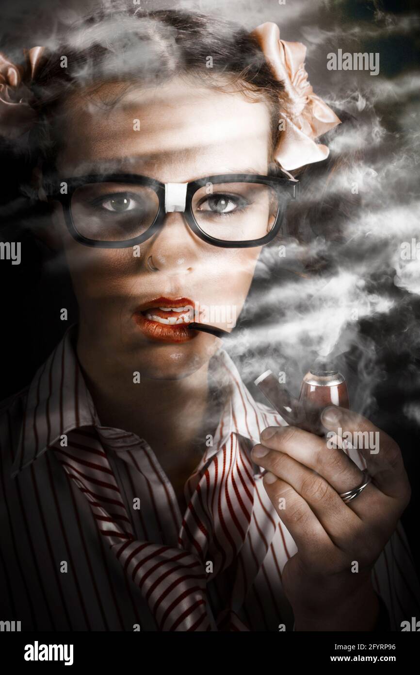 Woman Window Spy High Resolution Stock Photography and Images - Alamy