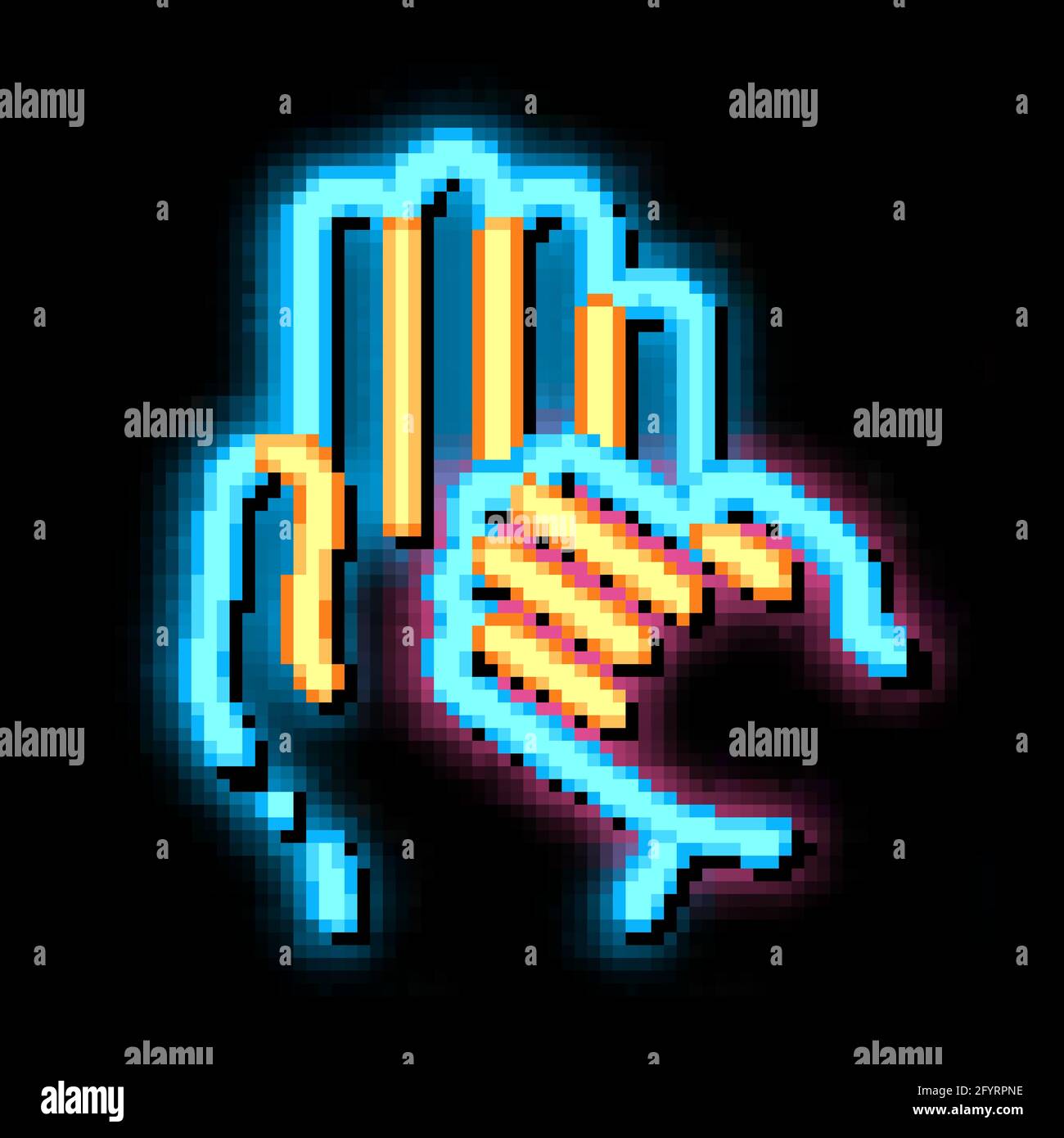 Child Volunteers Support neon glow icon illustration Stock Vector Image ...