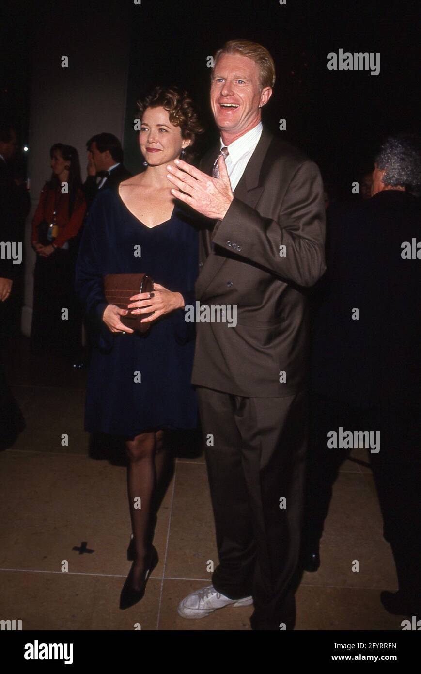 Ed Begley Jr. and Annette Bening during 48th Annual Golden Globe Awards ...