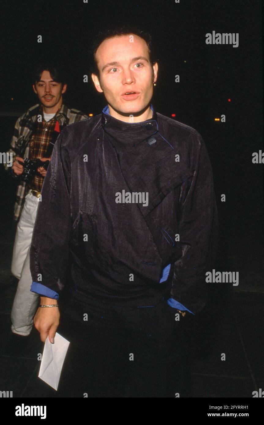 Adam Ant at the premiere of "Shoot To Kill" on February 4, 1988 at Mann ...