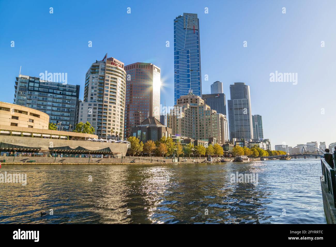 Melbourne footbridge hi-res stock photography and images - Alamy