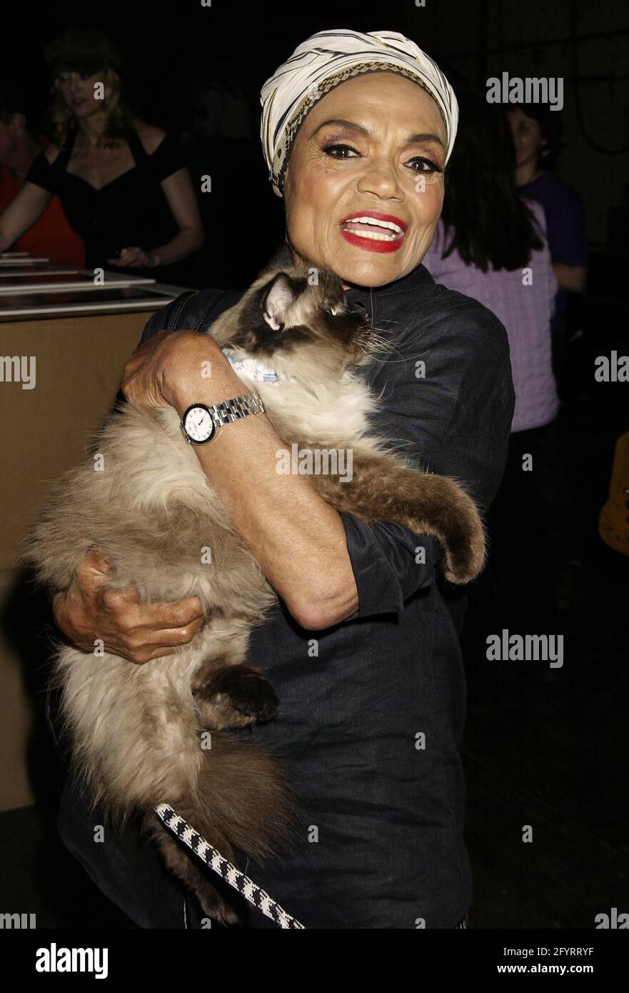 NEW YORK, NY- JULY 10: Eartha Kitt arrives at the 6th Broadway Barks ...
