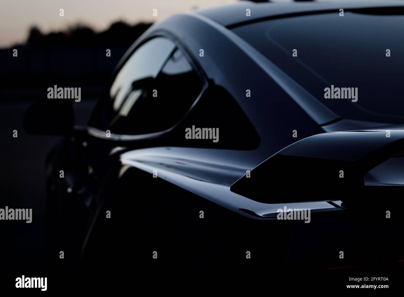 Black shiny sports car hi-res stock photography and images - Alamy