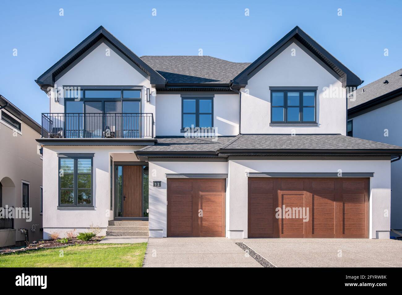 Calgary, Alberta - May 29, 2021: Beautiful modern suburban home in ...