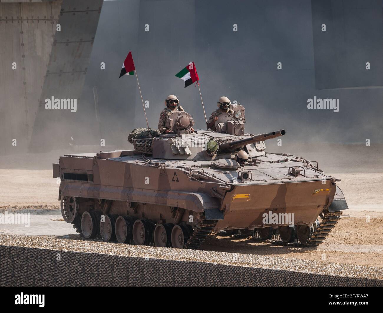 Abu Dhabi, UAE - Feb.20.2013: UAE Armed forces BMP-3 IFV (Infantry ...