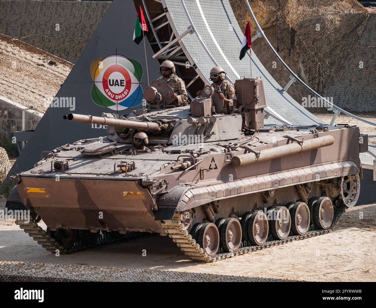 Abu Dhabi, UAE - Feb.20.2013: UAE Armed forces BMP-3 IFV (Infantry ...