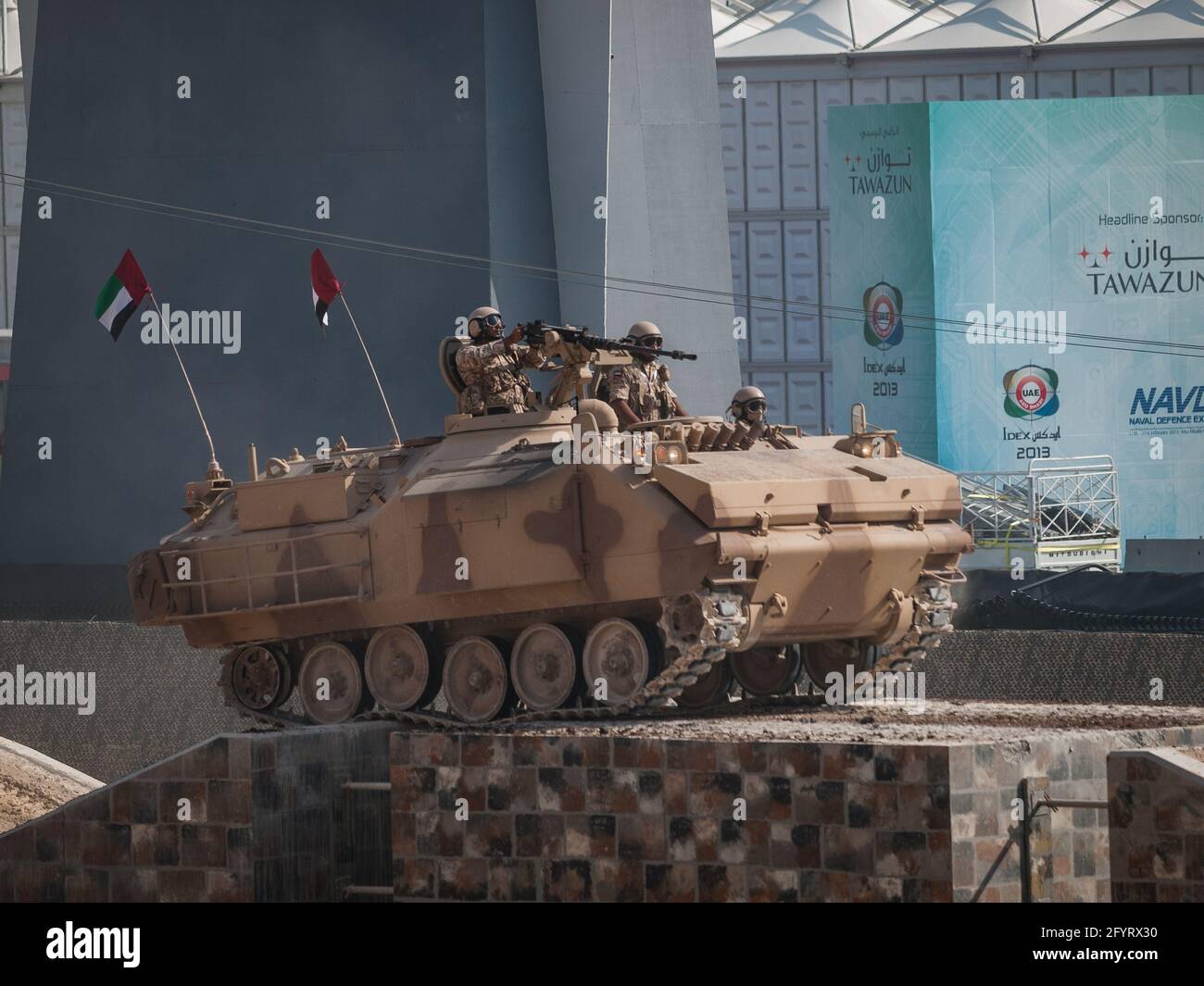 Abu Dhabi, UAE - Feb.20.2013: FNSS ACV-300 APC (Armoured personnel ...