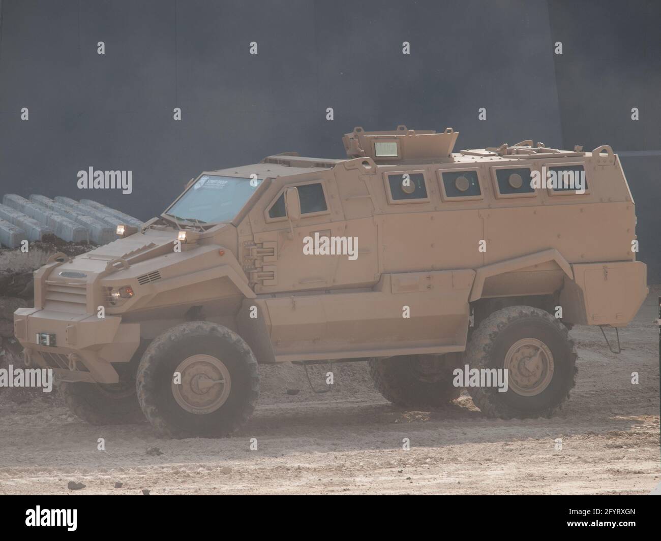 Abu Dhabi, UAE - Feb.20.2013: Typhoon Mine Resistant Ambush Protected ...