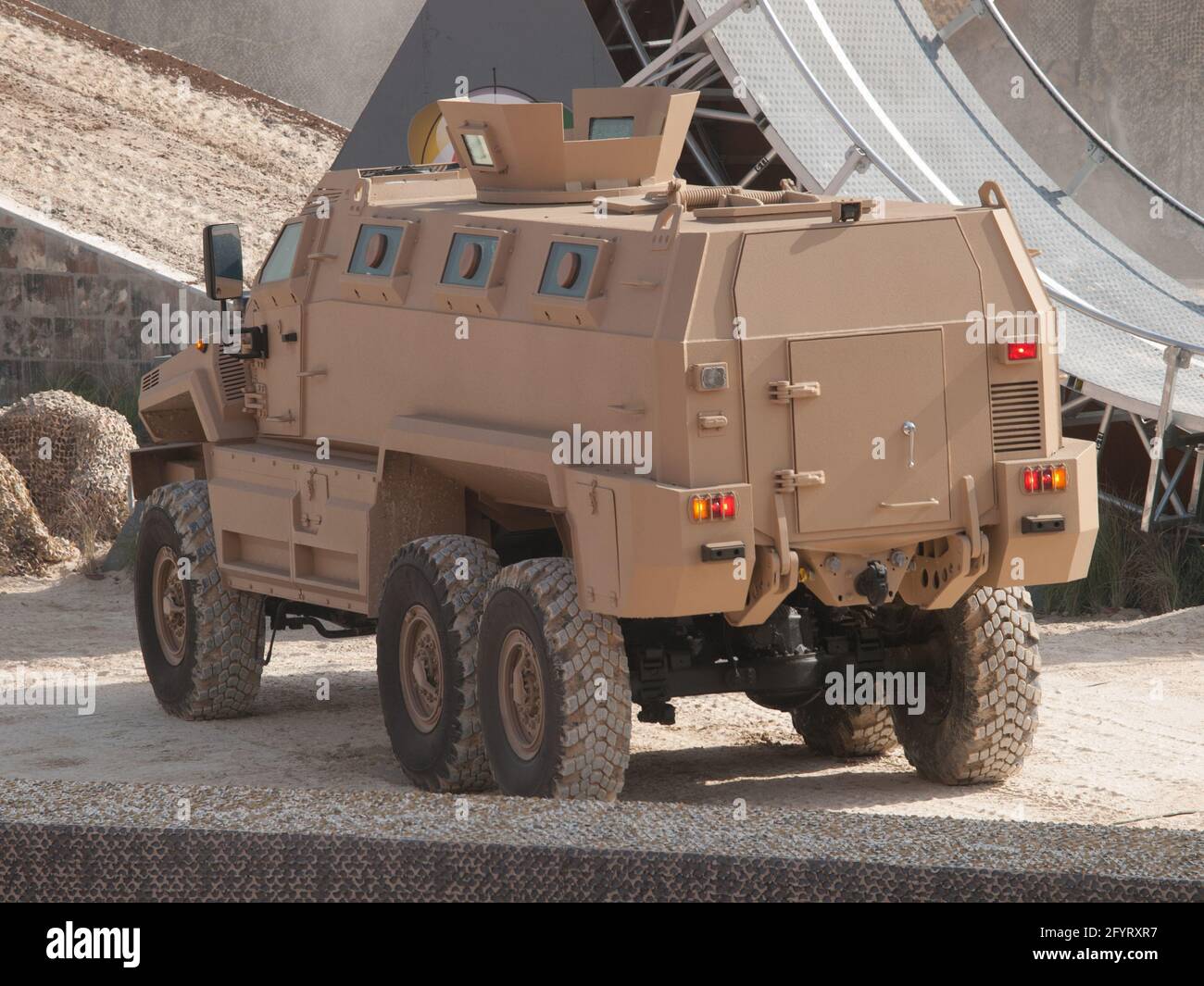 Abu Dhabi, UAE - Feb.20.2013: Streit group typhoon 6x6 APC armoured ...