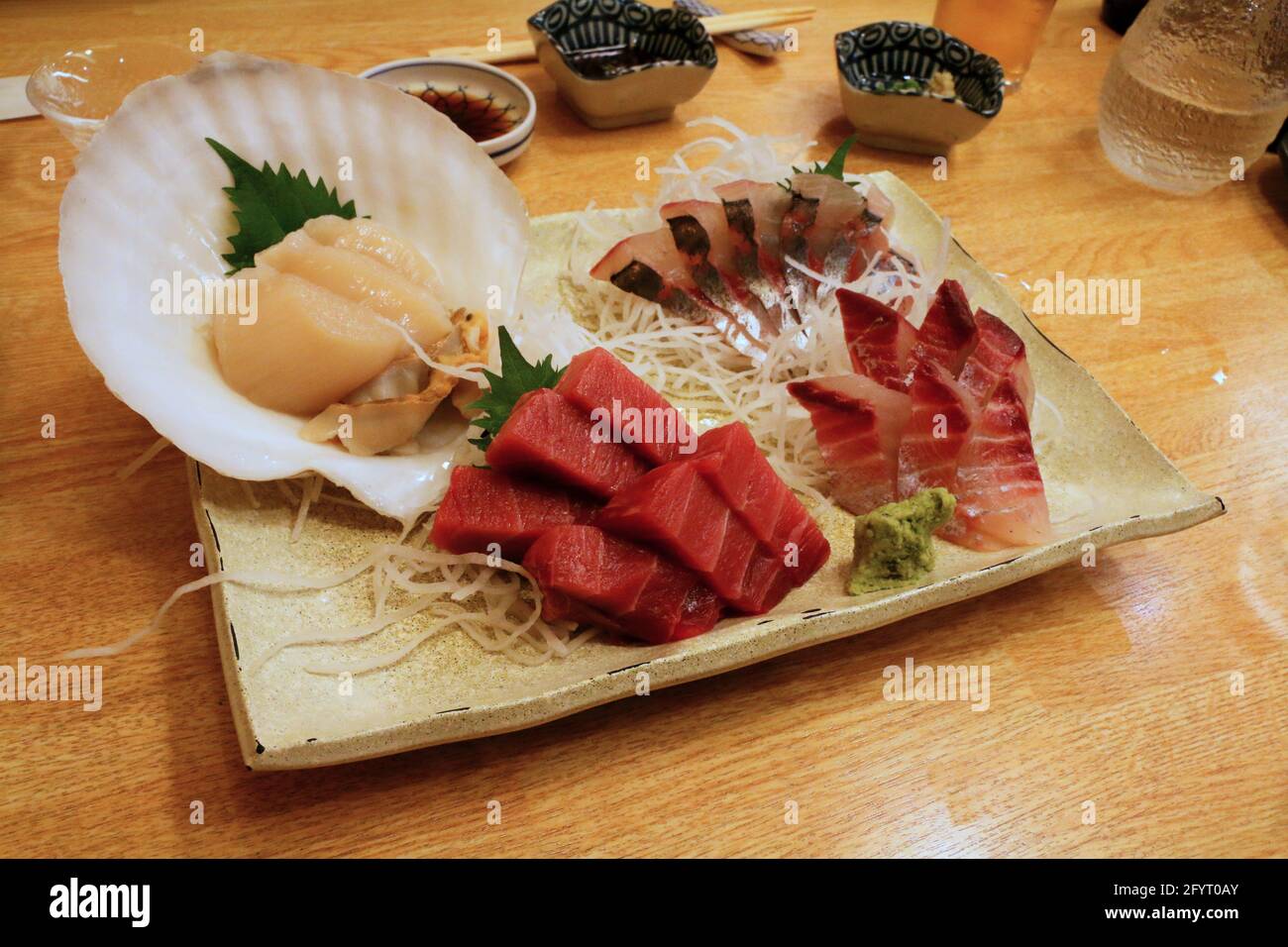Sashimi - fresh Japanese seafood Stock Photo - Alamy
