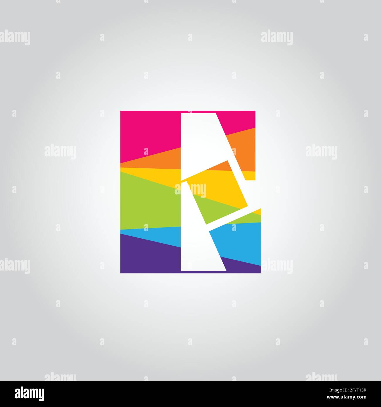 Rainbow color E letter modern illustration template vector Stock Vector ...