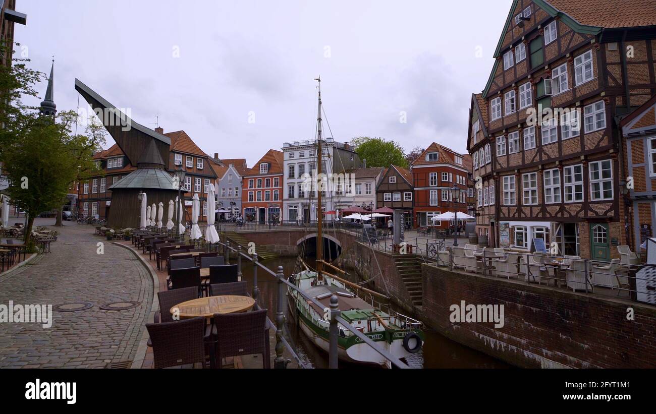 Historic city center of Stade in Germany - STADE CITY, GERMANY - MAY 12 ...