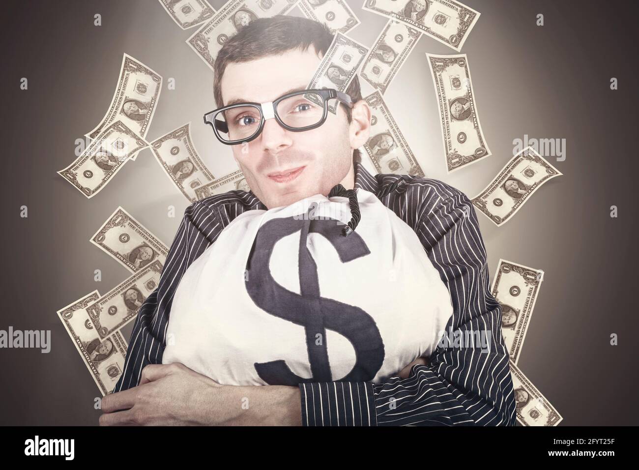 Happy Money Falling High Resolution Stock Photography and Images - Alamy