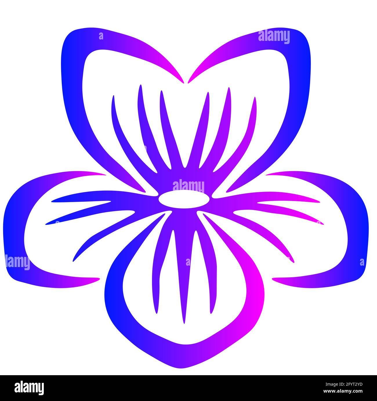 Gradient Flower Art Design Stock Photo - Alamy