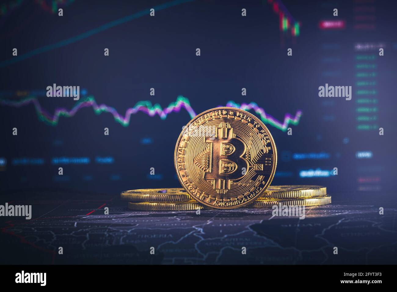 Bitcoin gold cryptocurrency blockchain technology And trading ...