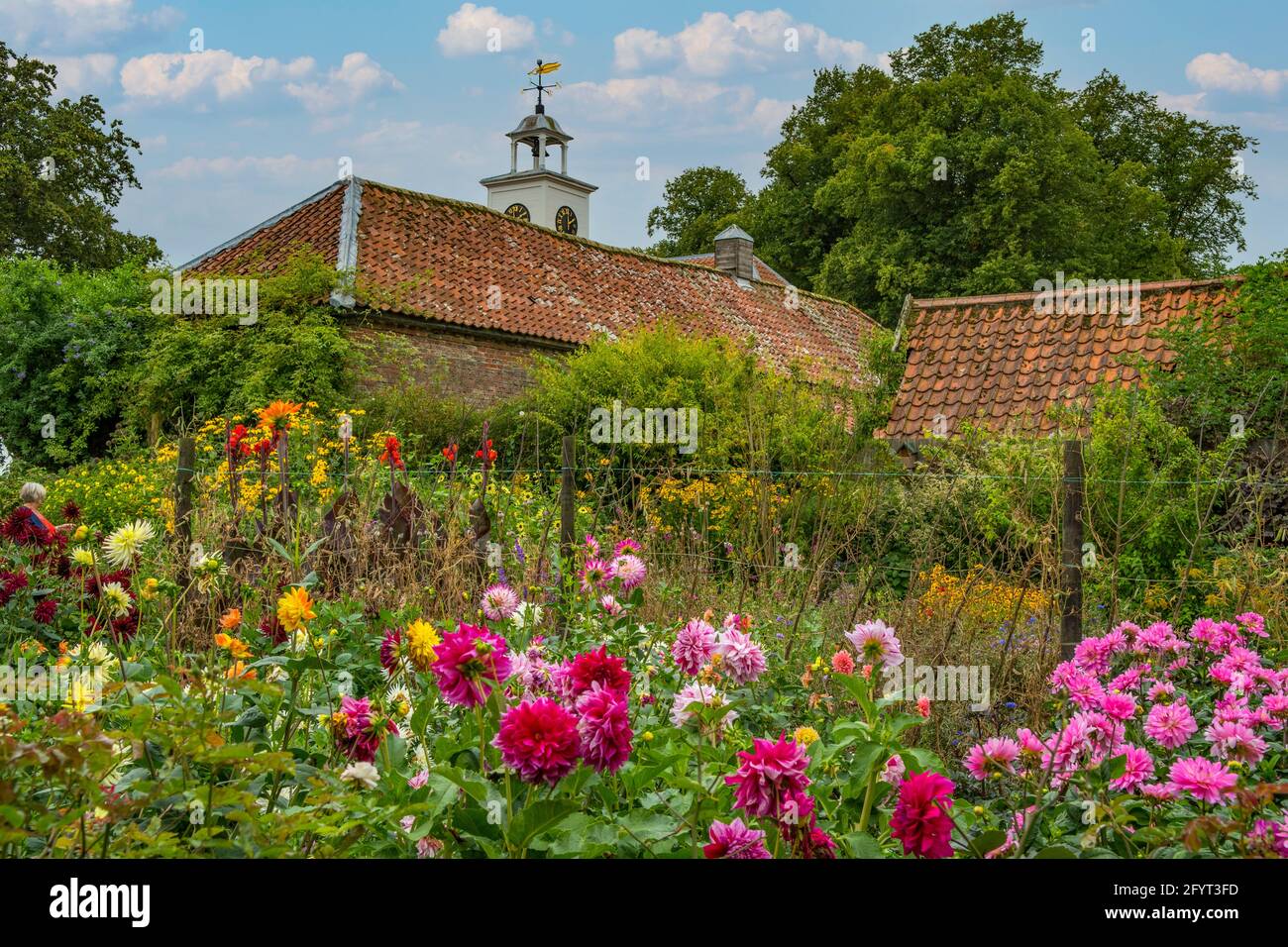 Gardens at Gunby Hall, Spilsby, Lincolnshire, England Stock Photo - Alamy