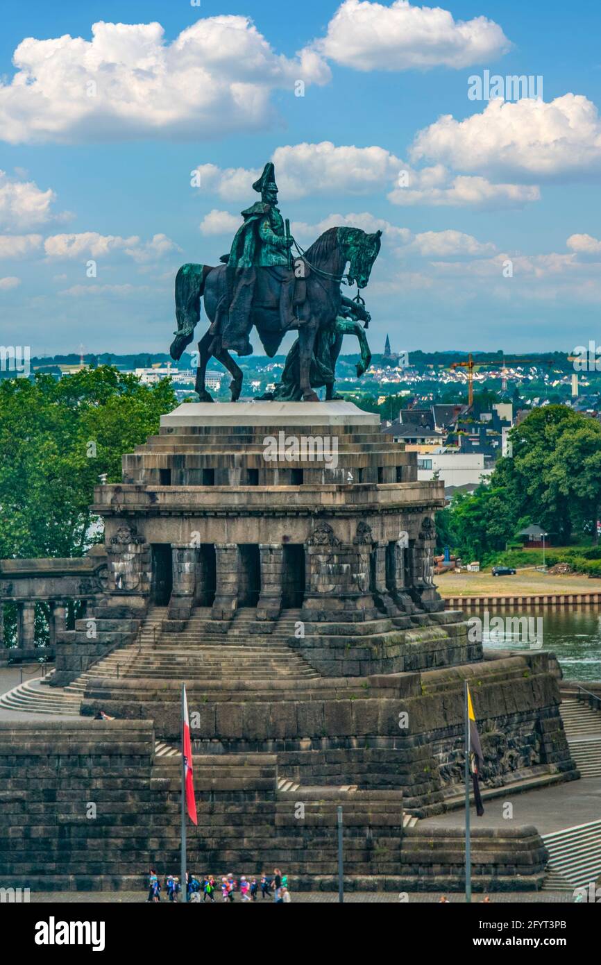 Koblenz statue hi-res stock photography and images - Alamy