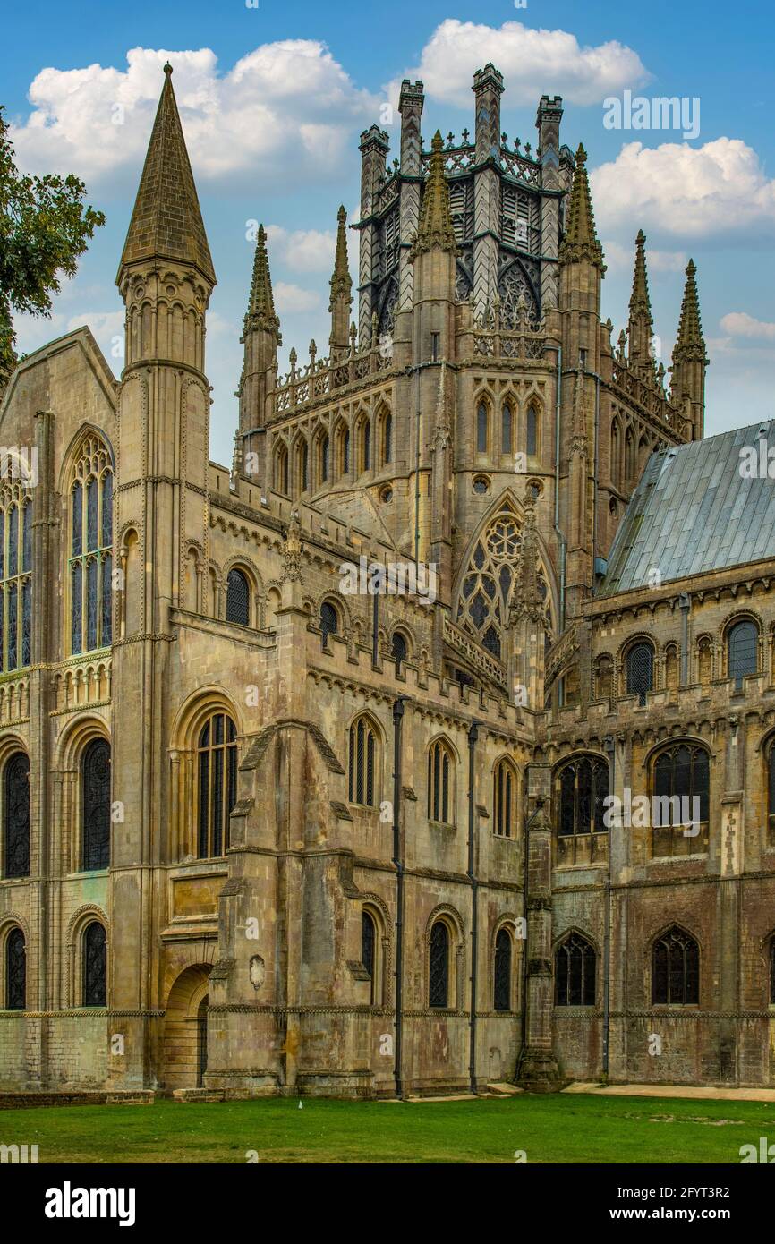 Octagonal Tower of Ely Cathedral, Cambridgeshire, England Stock Photo ...