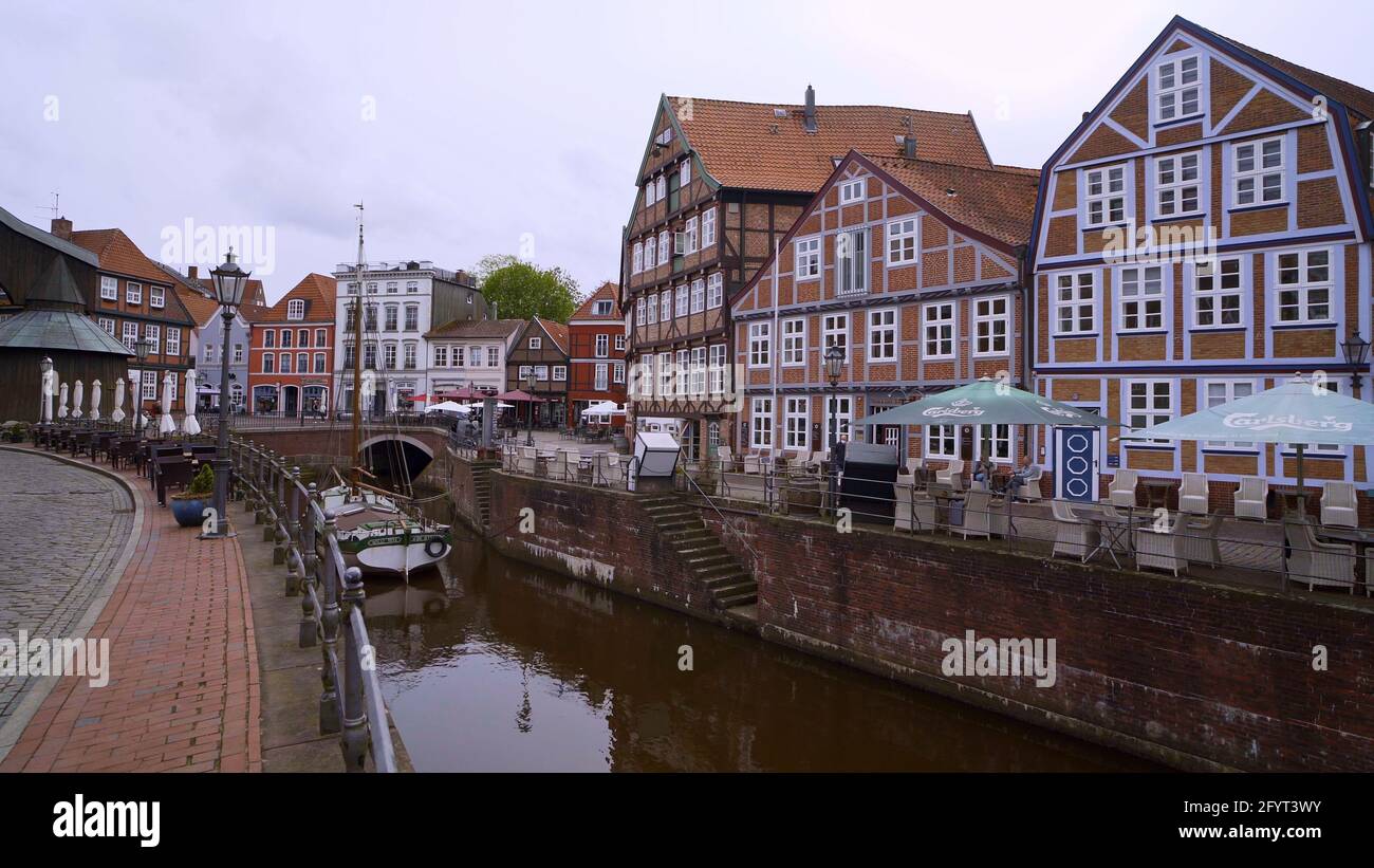 Historic city center of Stade in Germany Stock Photo - Alamy