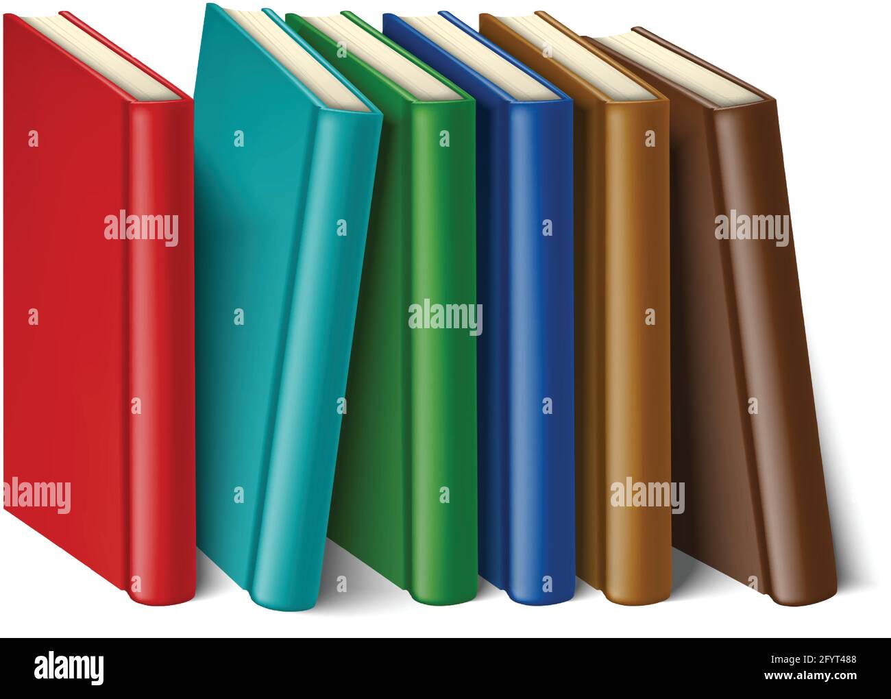 3d realistic vector books. Isolated on white background Stock Vector ...