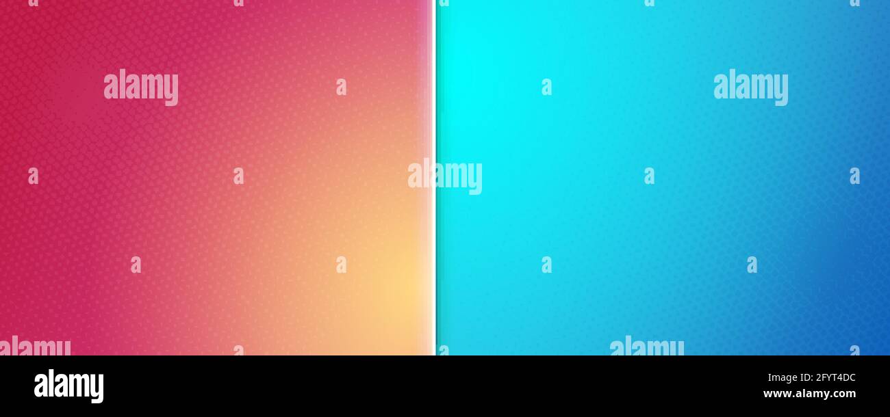 Abstract background divided into two parts by vertical line. Vector 3d ...