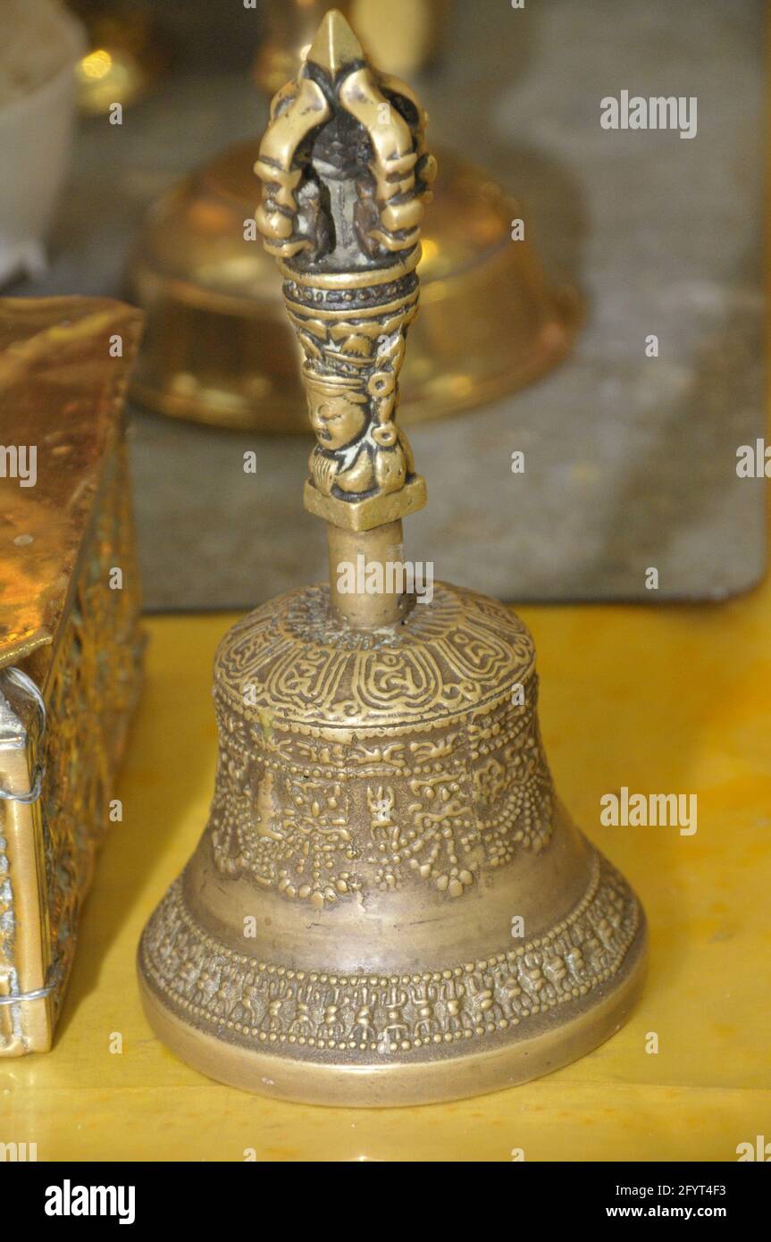 Chinese Buddhist Bell is old traditional Stock Photo - Alamy