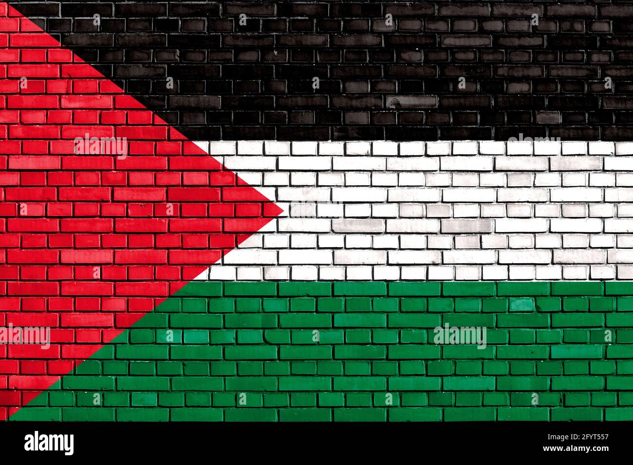 Palestine flag painted hi-res stock photography and images - Alamy