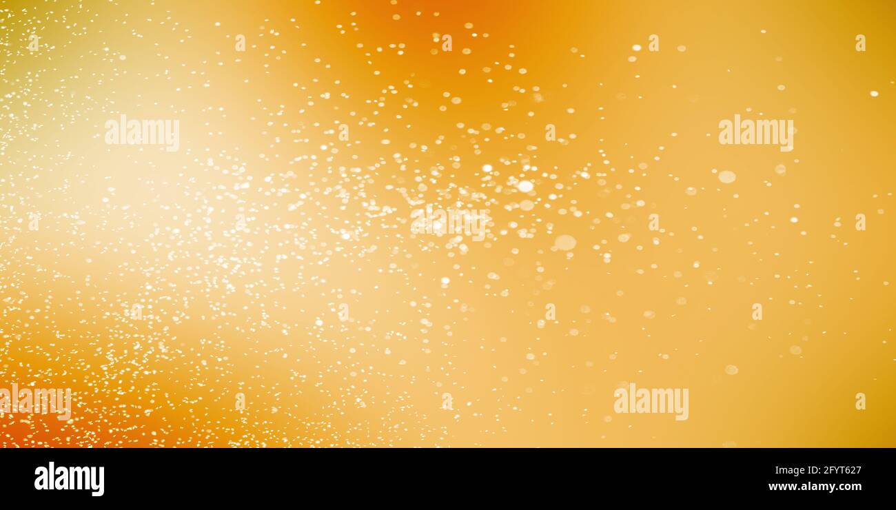 An abstract yellow blurry background with bokeh and particles Stock ...