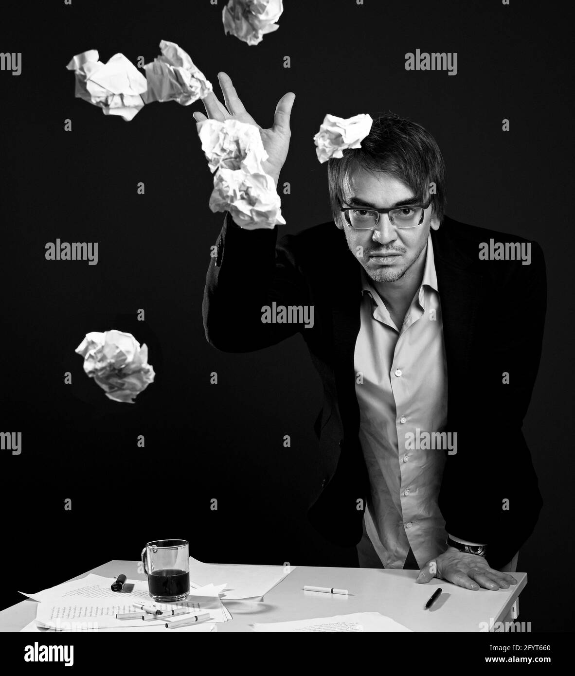 Throwing pencil Black and White Stock Photos & Images - Alamy