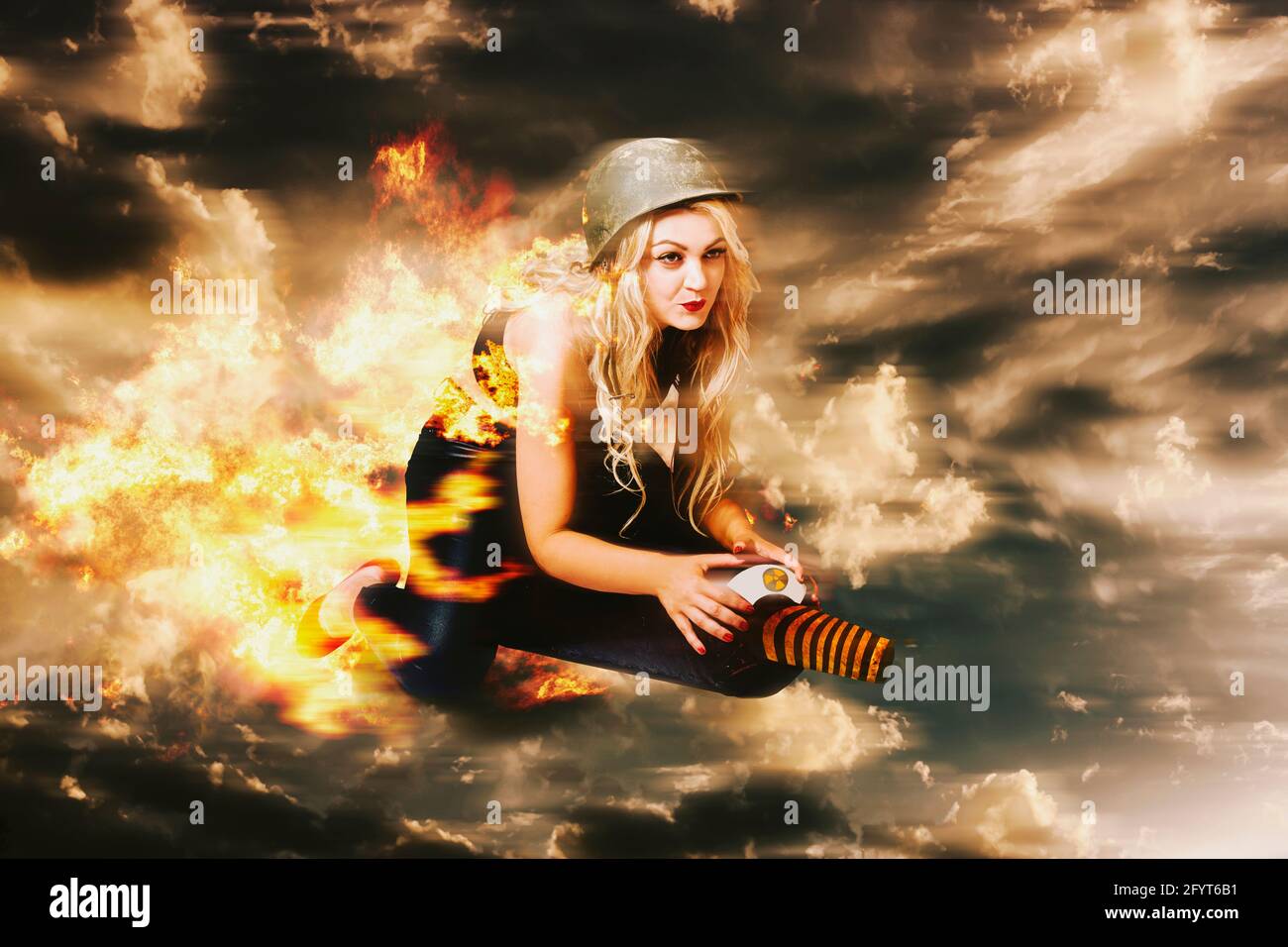 Retro Pin Up Rocket High Resolution Stock Photography and Images - Alamy