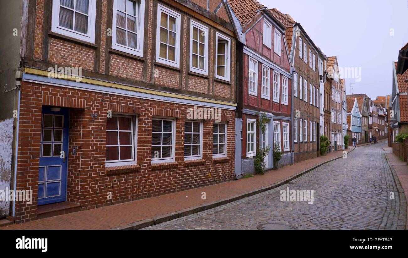 Historic city center of Stade in Germany Stock Photo - Alamy