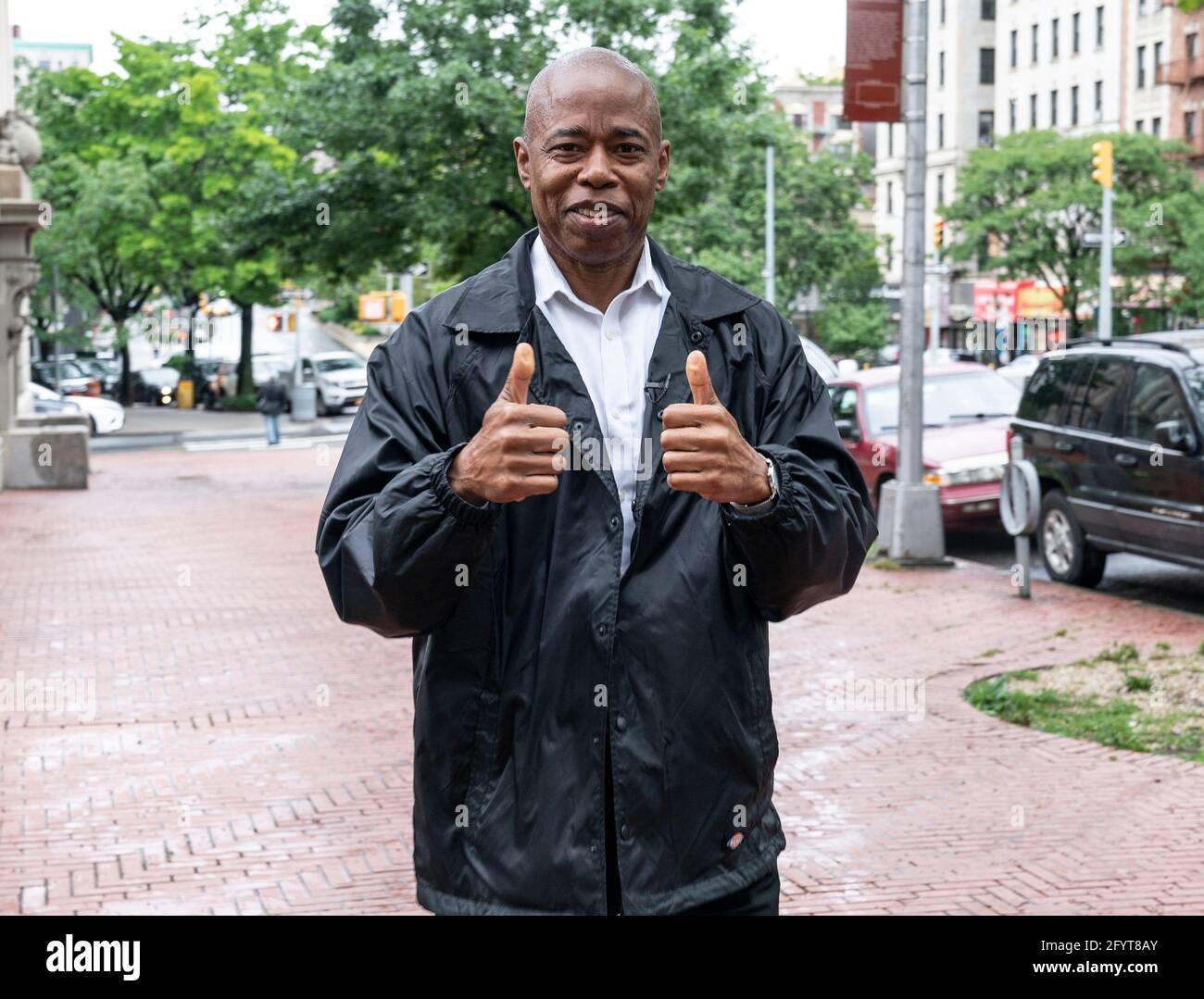 Mayoral candidate and current Brooklyn Borough President Eric Adams ...