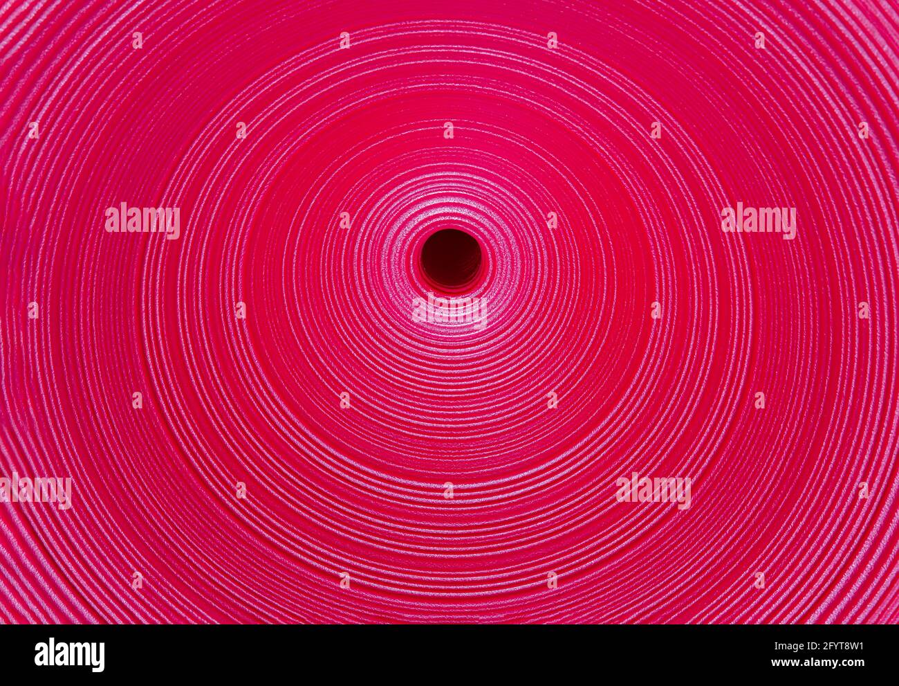 Abstract circular background with Perspective, Empty red round ...