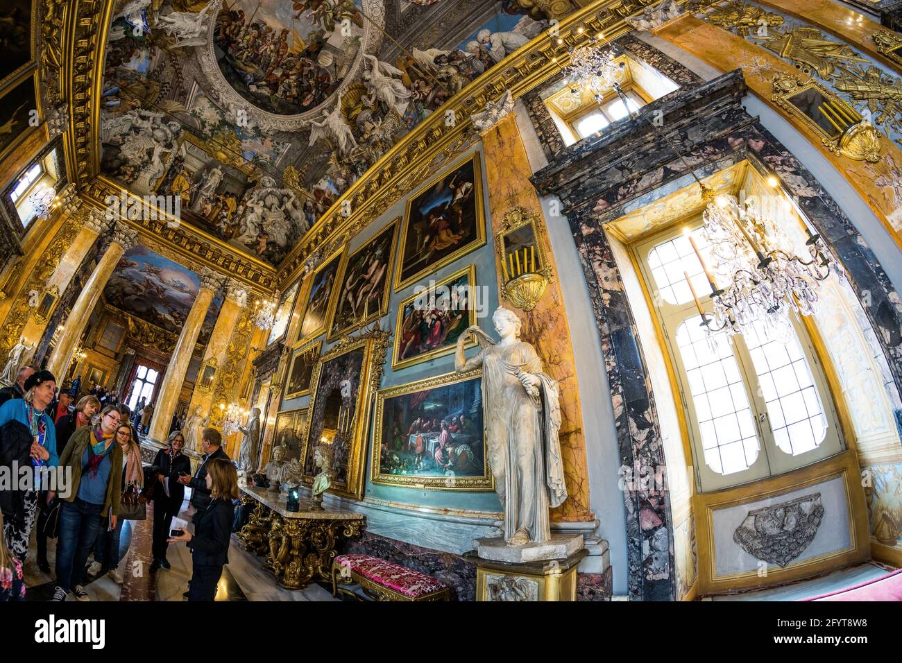 The interior decoration of Colonna palace in rome Stock Photo - Alamy
