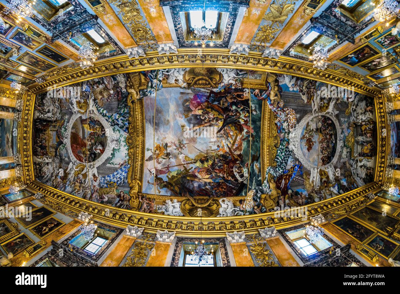 The interior decoration of Colonna palace in rome Stock Photo - Alamy