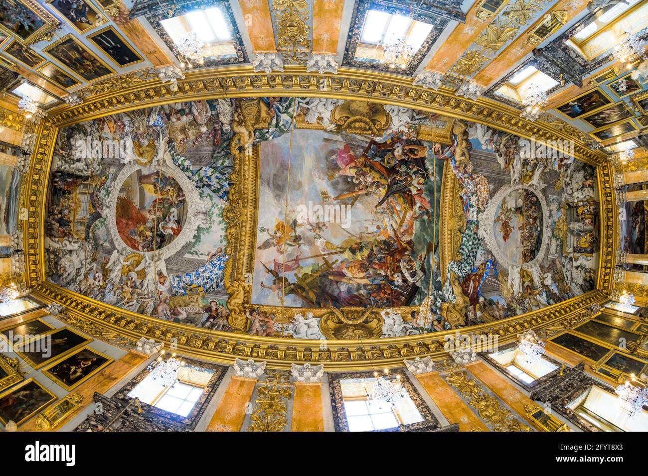 The interior decoration of Colonna palace in rome Stock Photo - Alamy