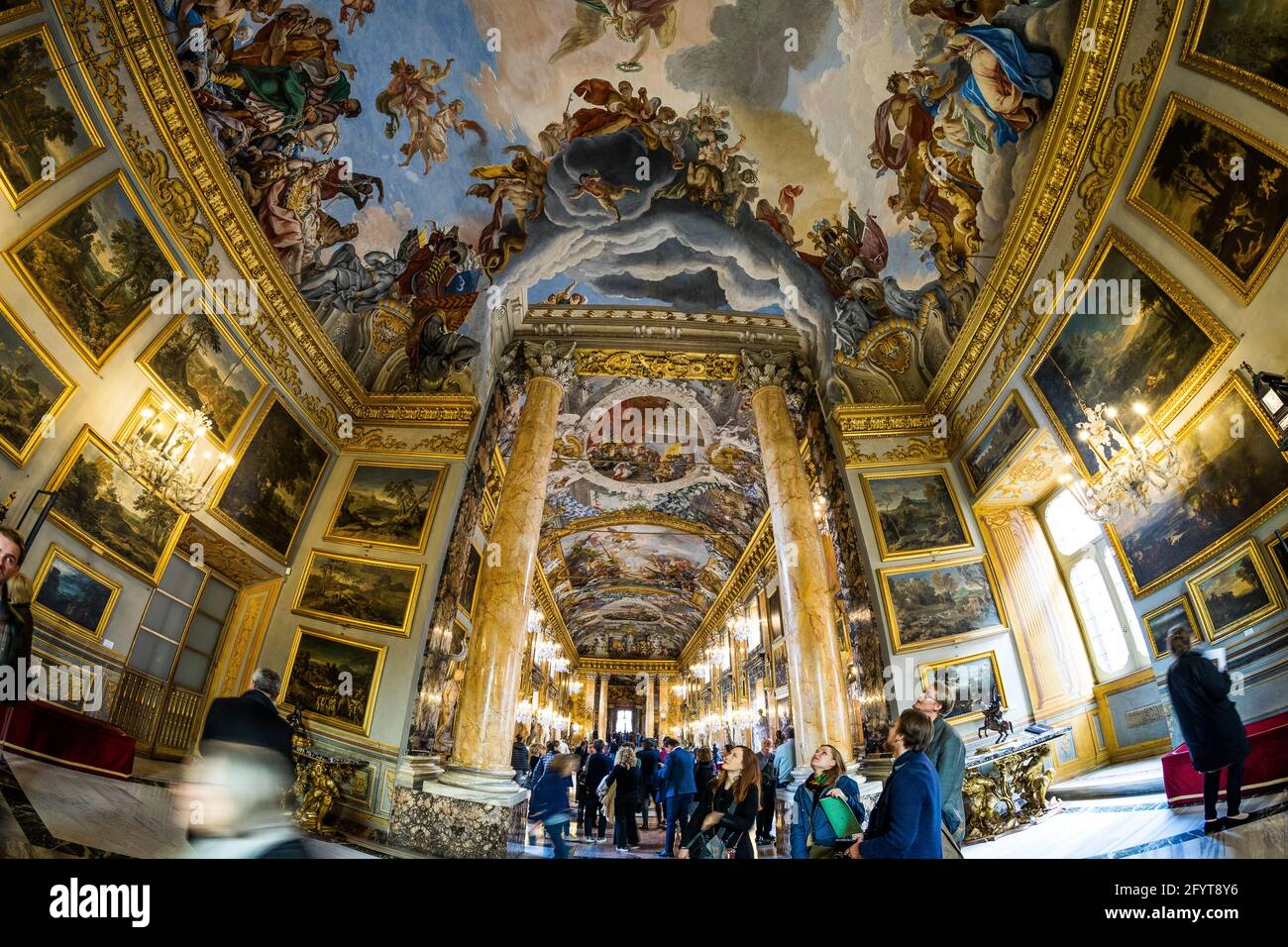 The interior decoration of Colonna palace in rome Stock Photo - Alamy