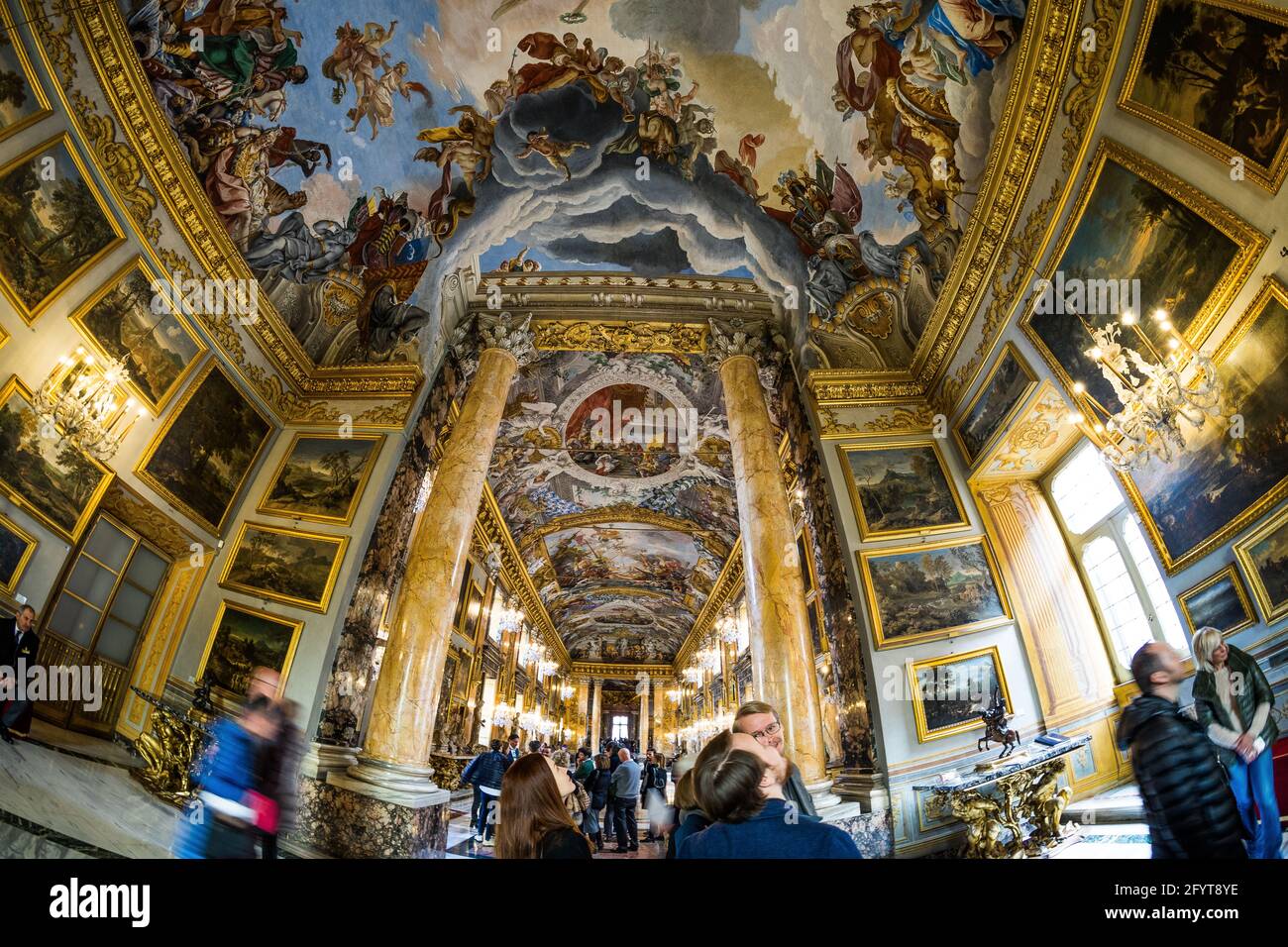 The interior decoration of Colonna palace in rome Stock Photo - Alamy