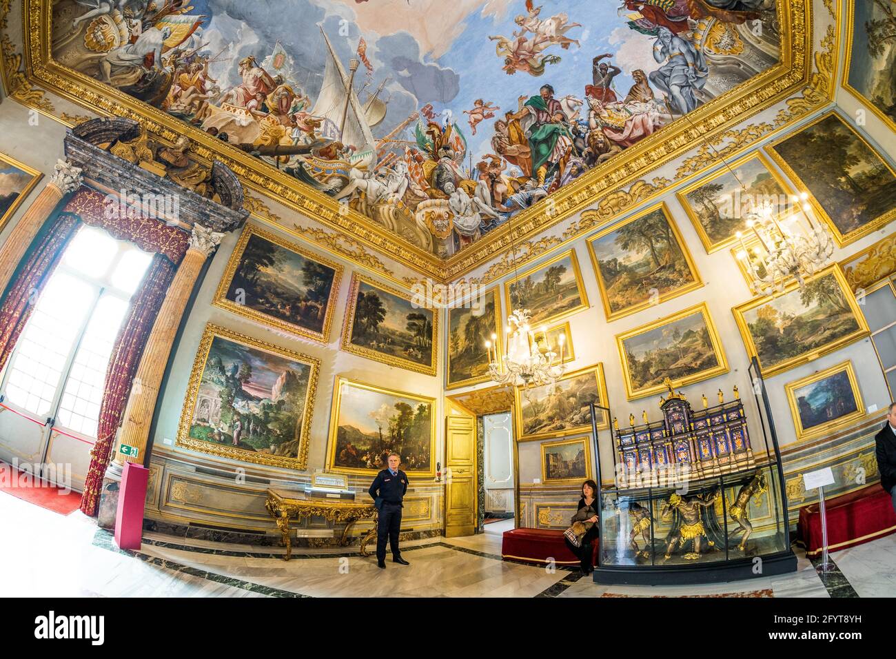 The interior decoration of Colonna palace in rome Stock Photo - Alamy