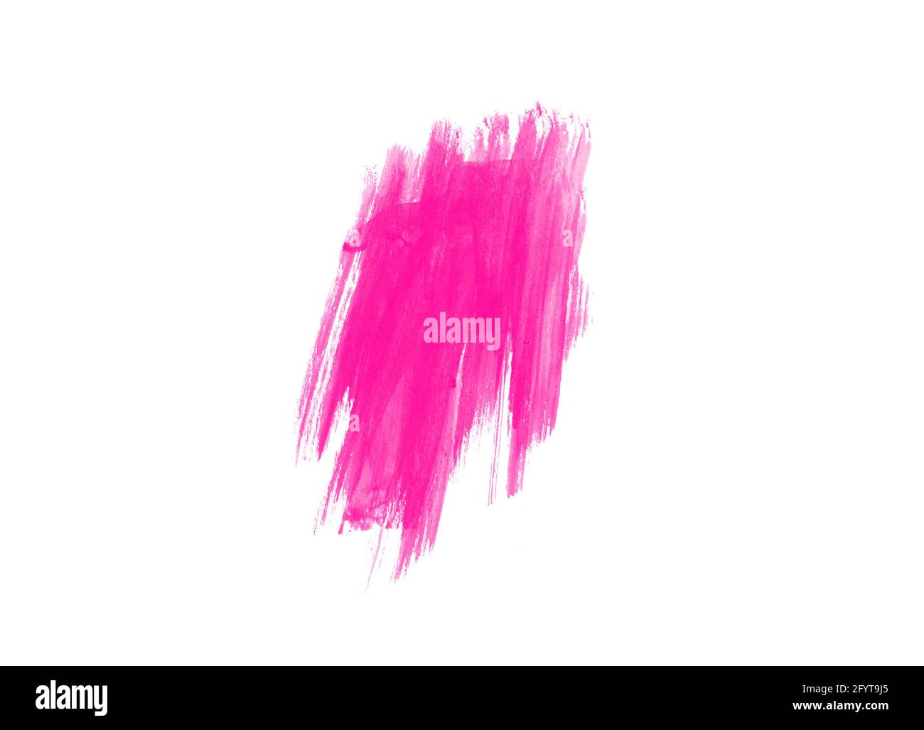 Stroke pink brushes for painting isolated on white background. Paint ...