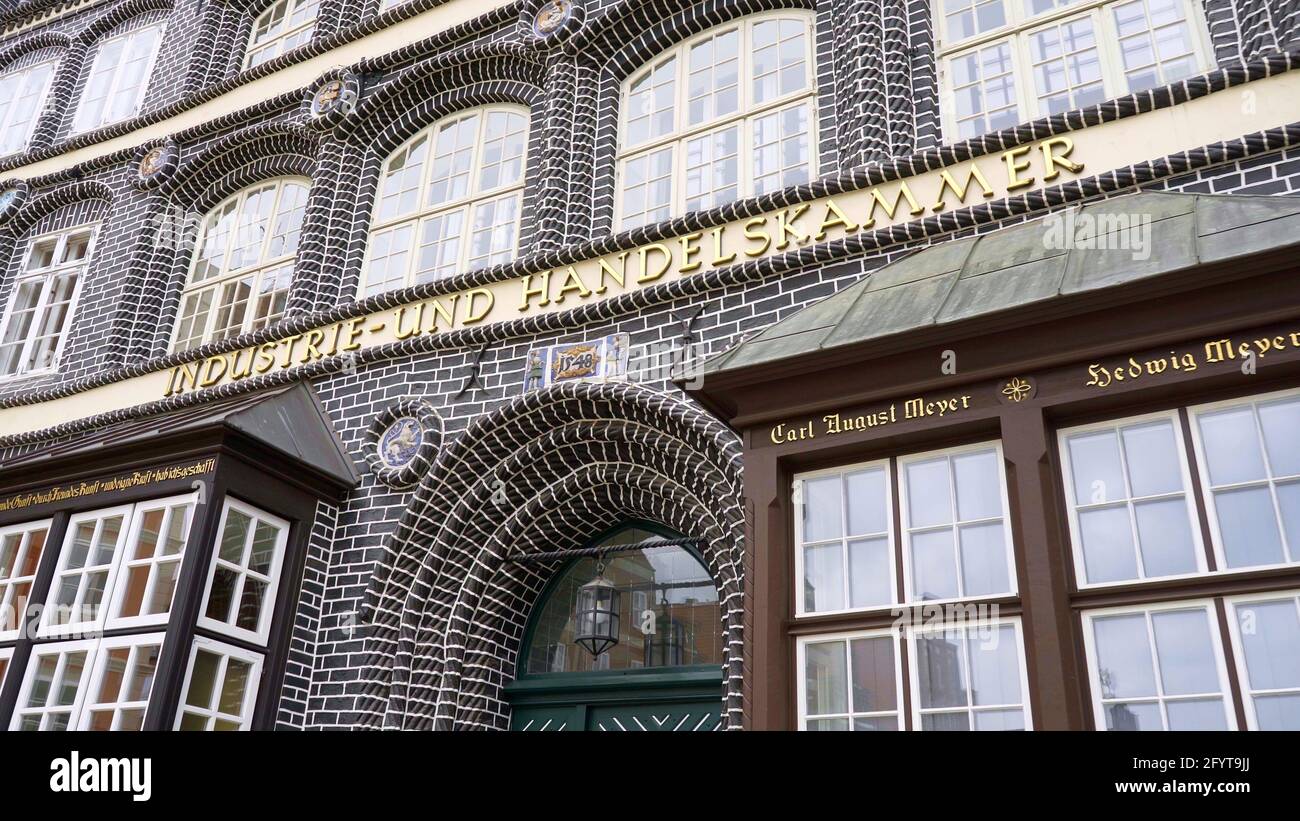 Famous buildings in the historic city of Luneburg Germany Stock Photo ...
