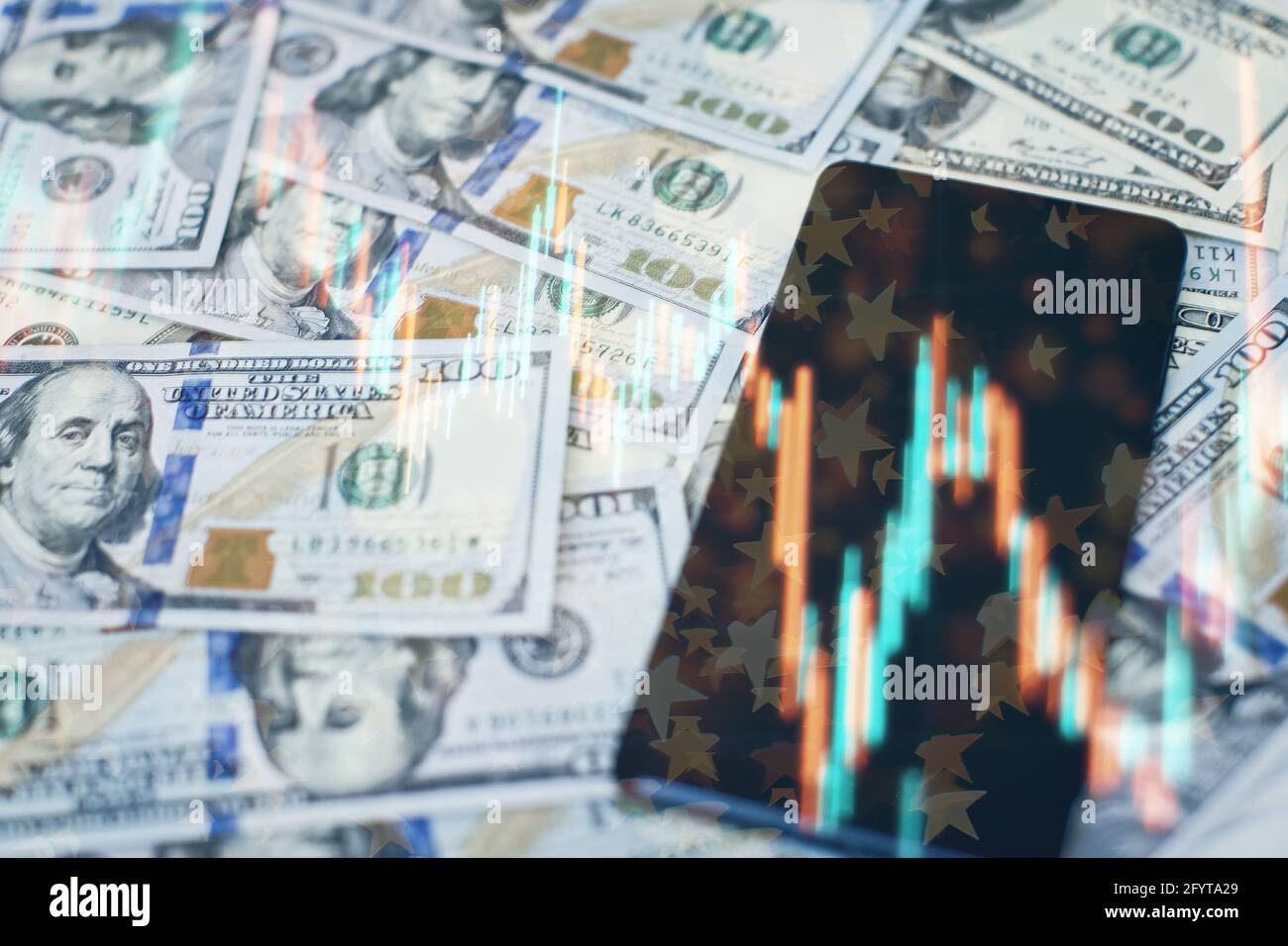 Stock market or forex trading graph in graphic concept suitable for ...