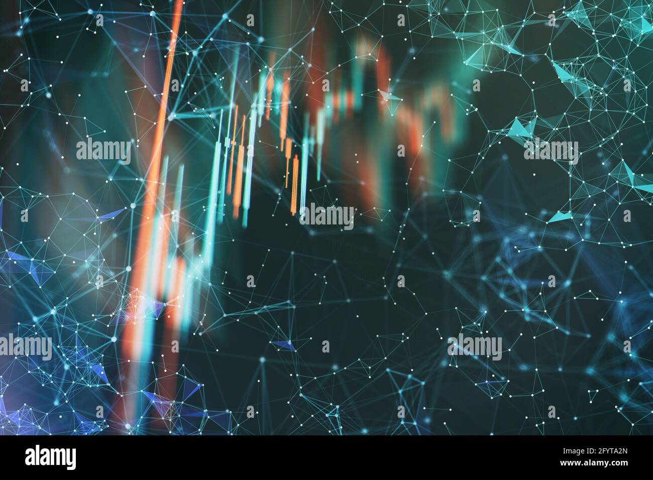 Stock market or forex trading graph in graphic concept suitable for ...