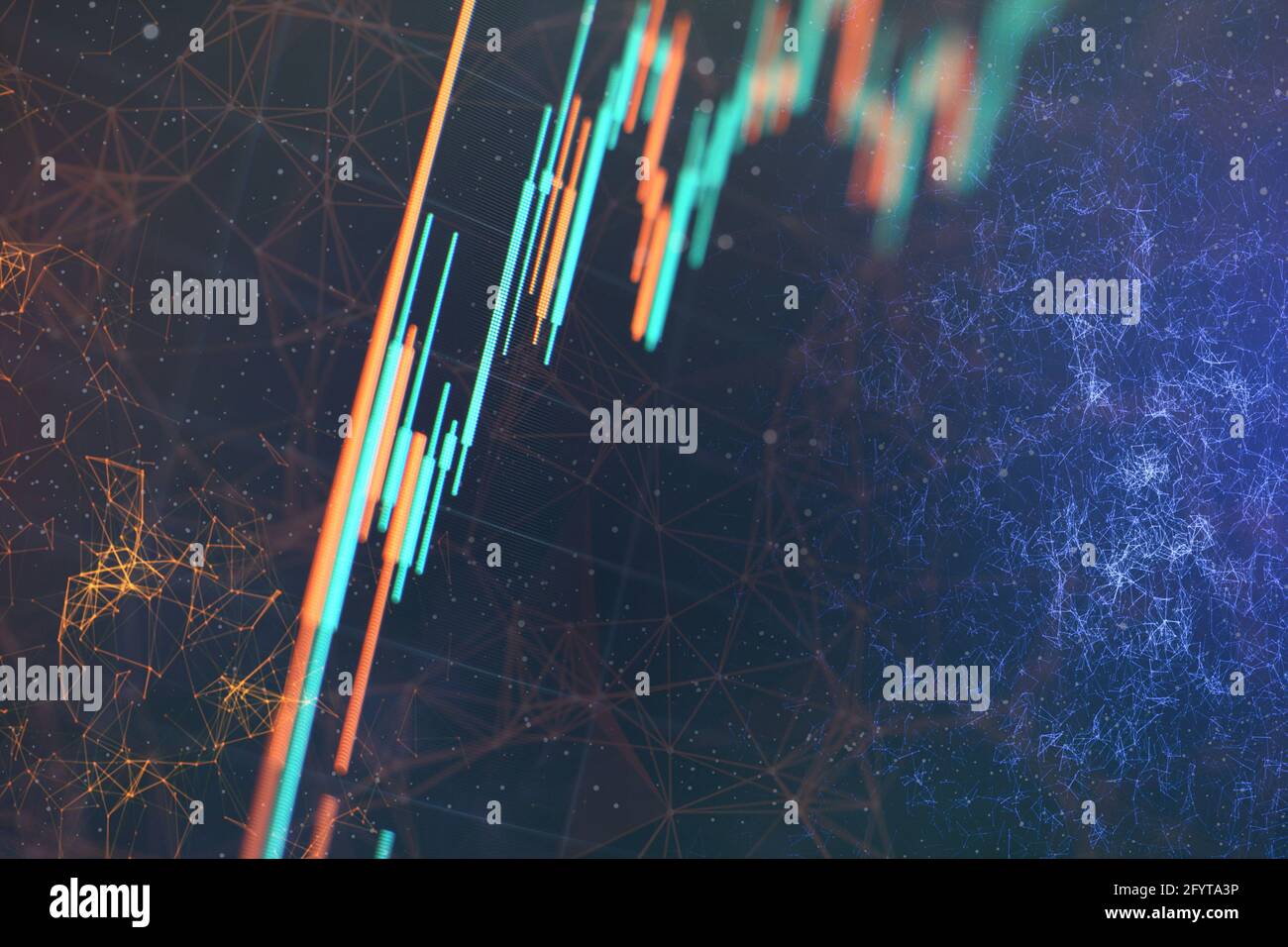 Stock market or forex trading graph in graphic concept suitable for ...