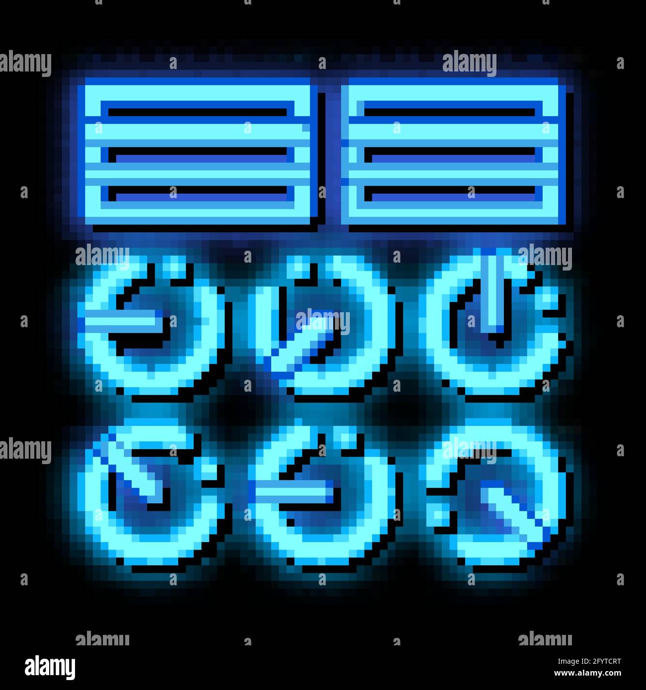 Water Hydraulic Engineering Station neon glow icon illustration Stock ...