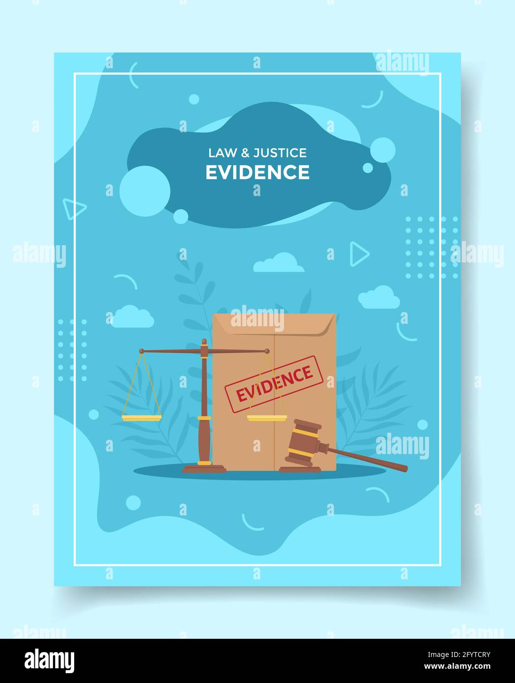 evidence for template of banners, flyer, books cover, magazine with ...